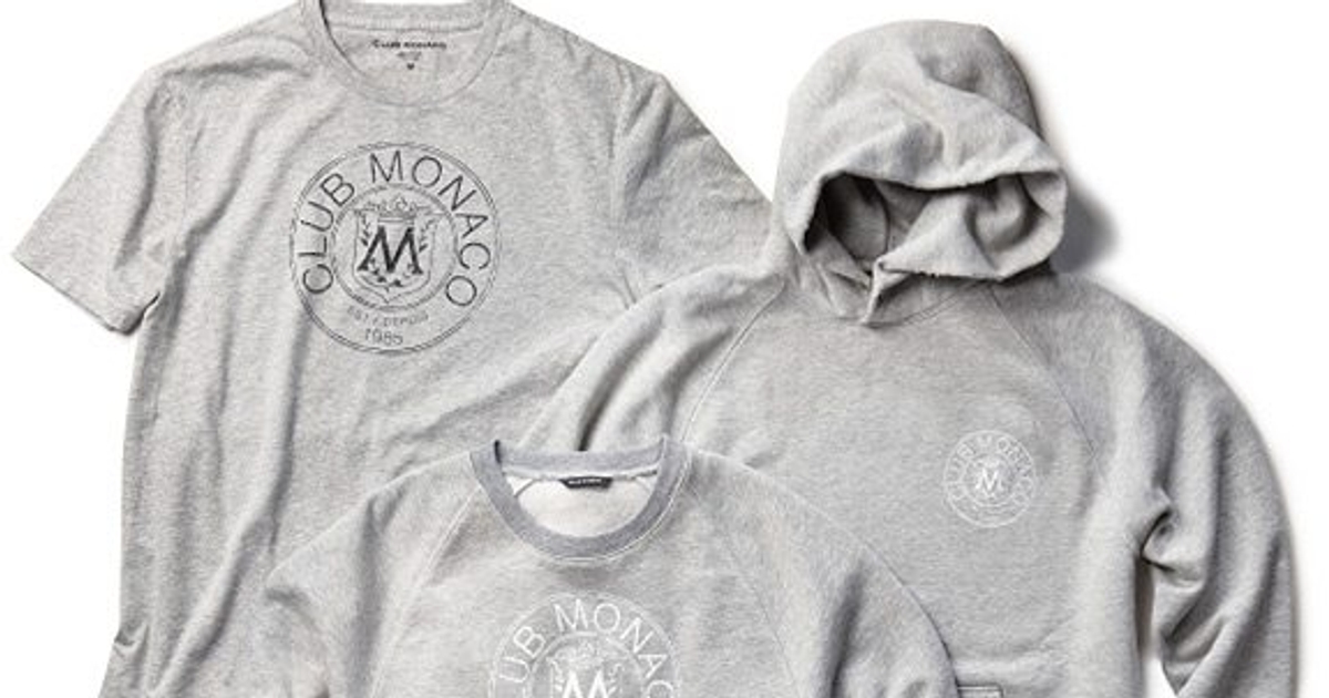 Nostalgia alert: Club Monaco brings back the crest sweatshirt - FASHION ...