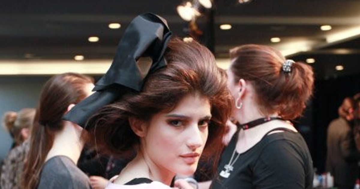 Backstage beauty: Backcombed bouffants at Lucian Matis - FASHION Magazine