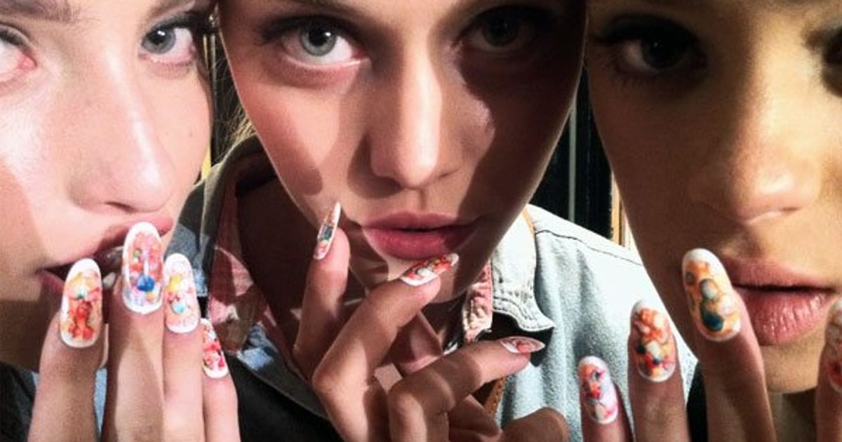 Backstage beauty: Check out the insanely amazing watercolour nails by ...