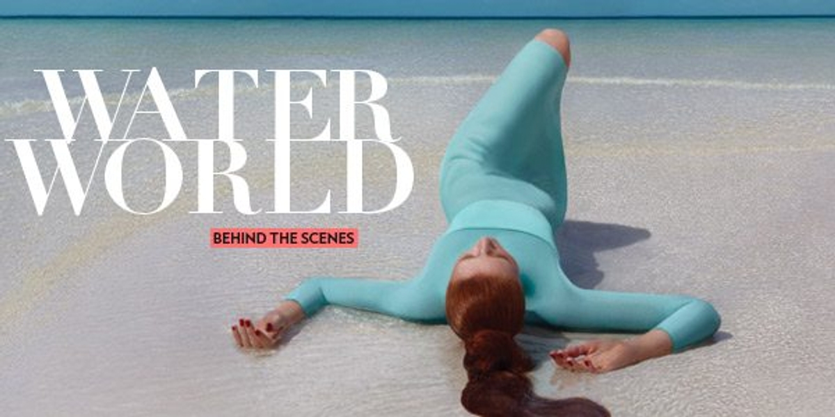 Water World: Behind the scenes at FASHION’s aquatic photo shoot on the ...