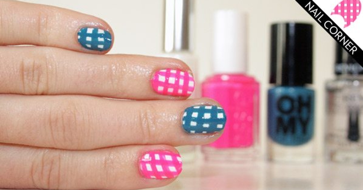 Nail Corner: Get ready for a picnic with gingham-print nail art ...