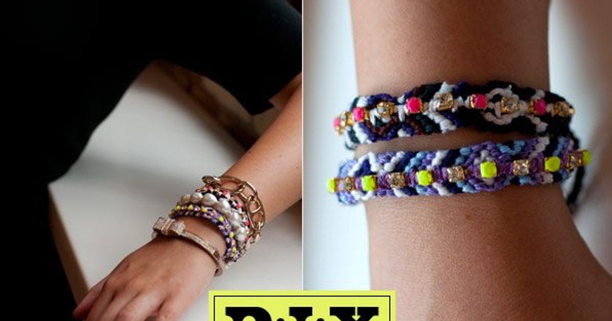Designer DIY: Create your own embellished friendship bracelet for under ...