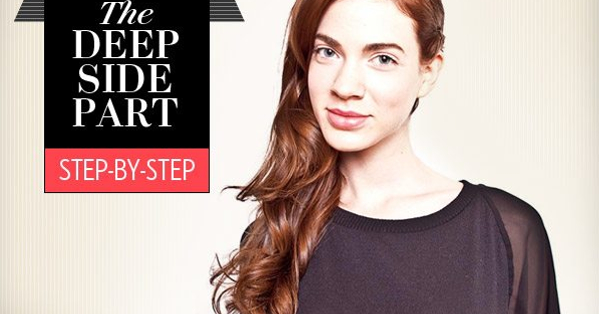 Holiday Hair: Master the deep side part with our step-by-step tutorial ...