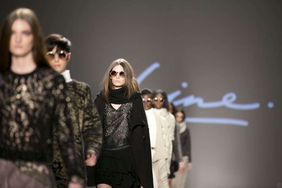 Line Knitwear Fall 2013: Cozy textures get an update with metallic ...