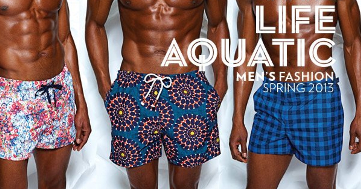 MEN’S FASHION Spring 2013: 5 patterned swim trunks that make a splash ...