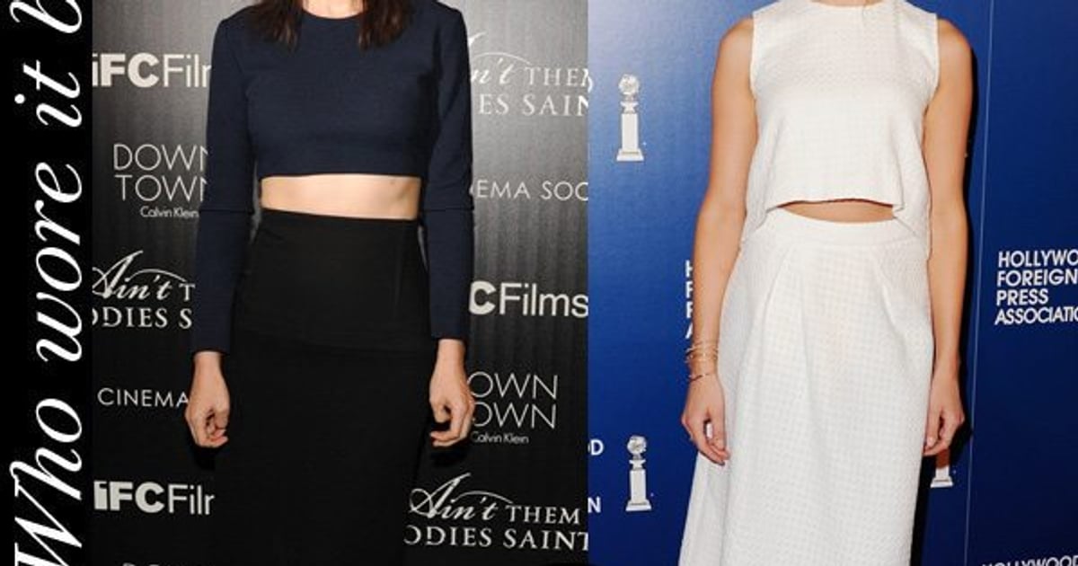 Rooney Mara versus Amber Heard: Which star wore the crop top best ...