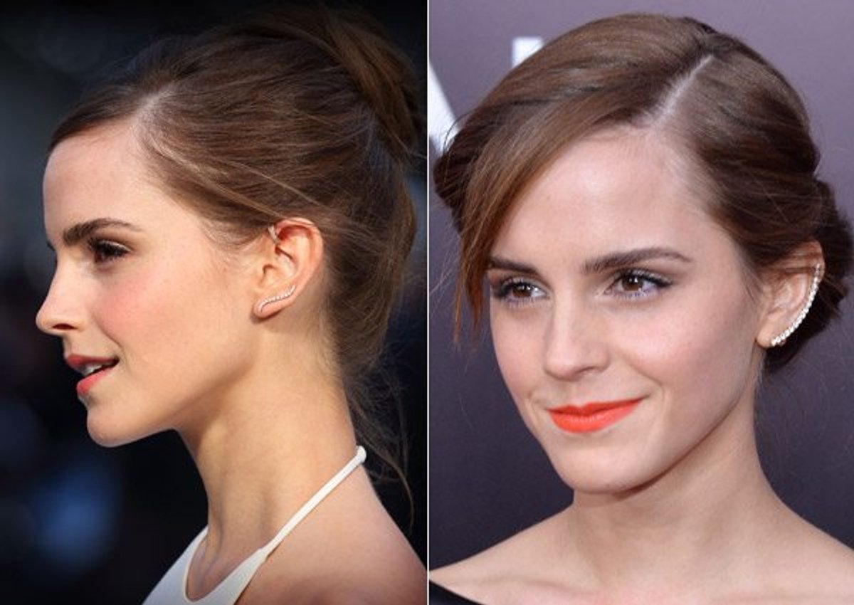 Emma Watson's ear cuffs: A closer look at the star's stunning jewellery ...