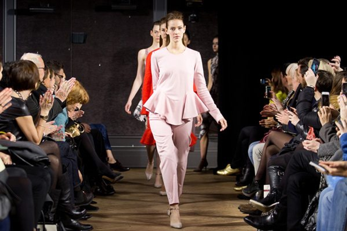 Kaelen Fall 2014: Pretty, ruffled and pink all over. The downtown girl ...