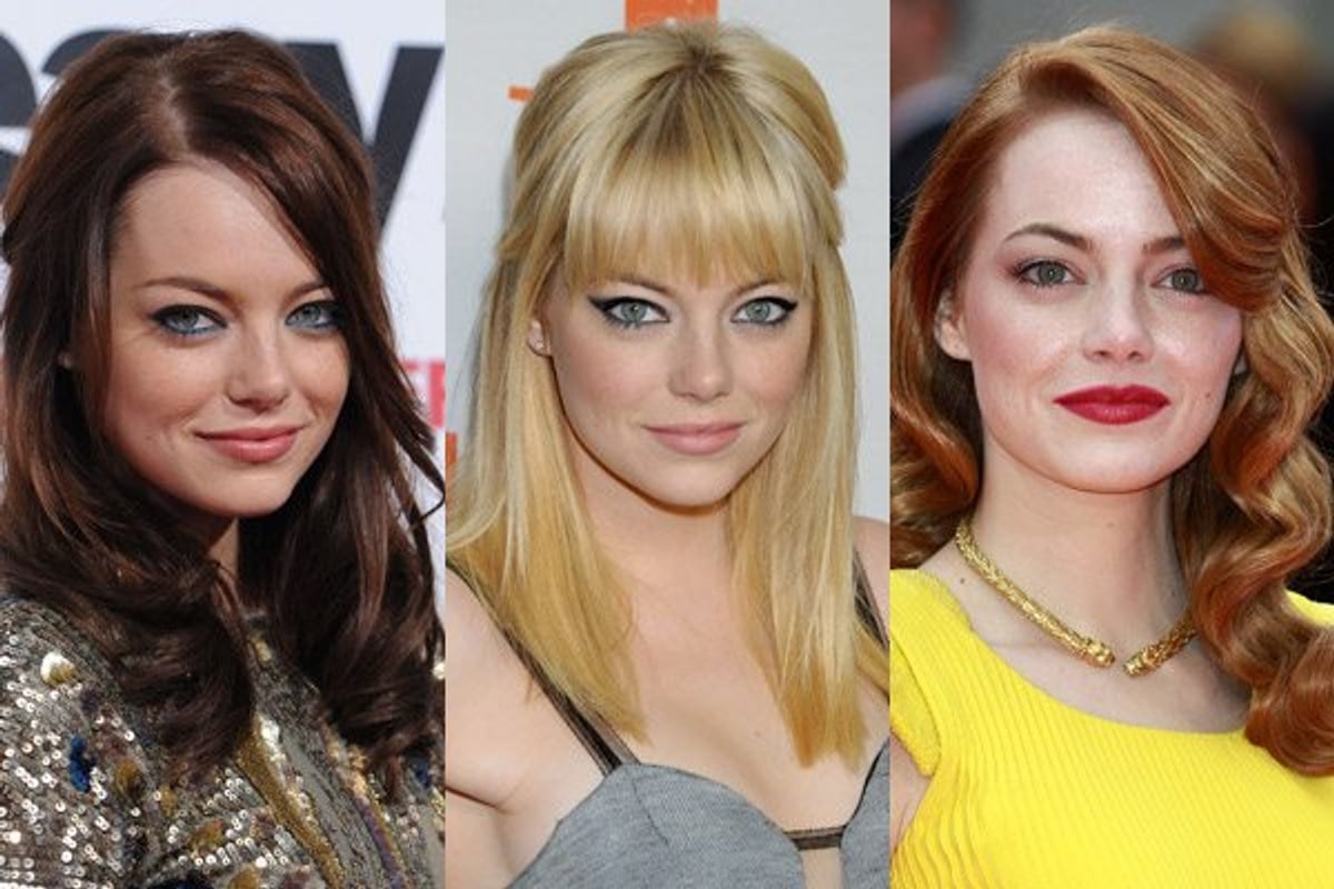 Emma Stone's hair evolution: 15 of the star's best looks, from red to ...