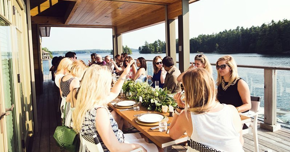 Muskoka for the day! Inside the ballin' lakeside Grey Goose VX launch ...