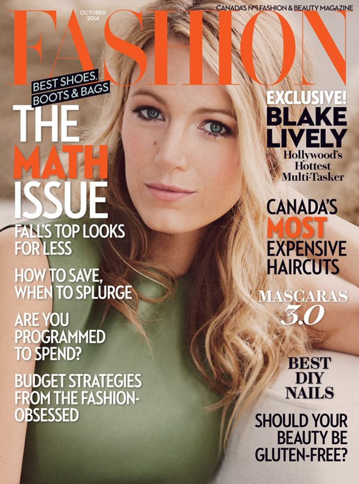FASHION Magazine October 2014 Cover: Blake Lively - FASHION Magazine