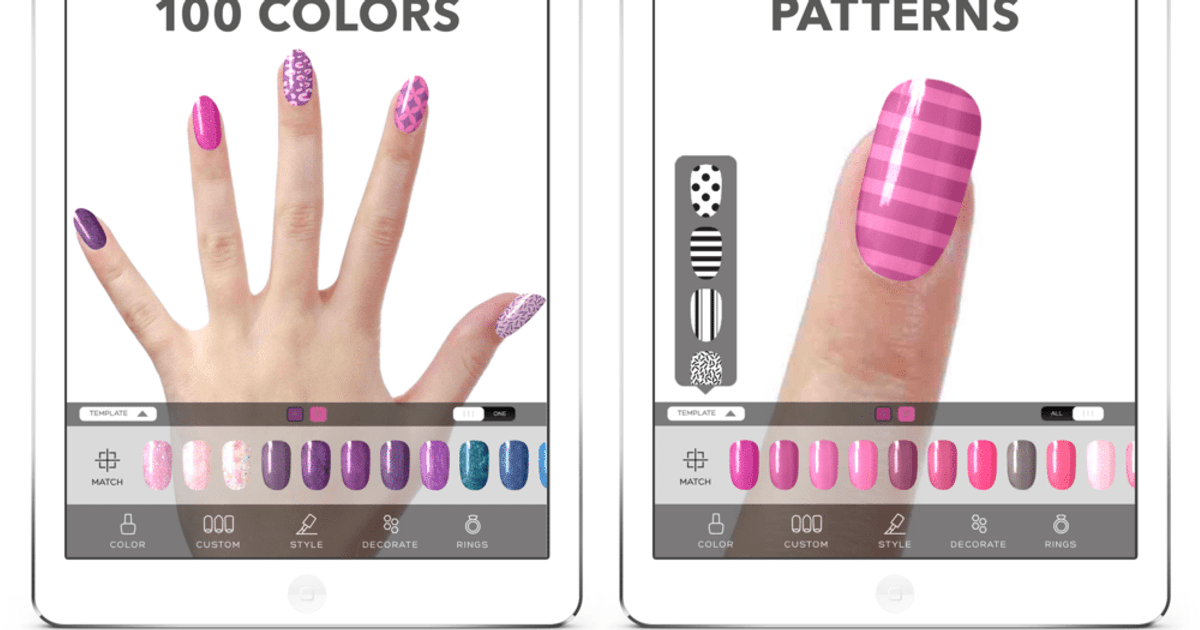 The future of nail art: The Virtual Nail Salon app lets you create and ...