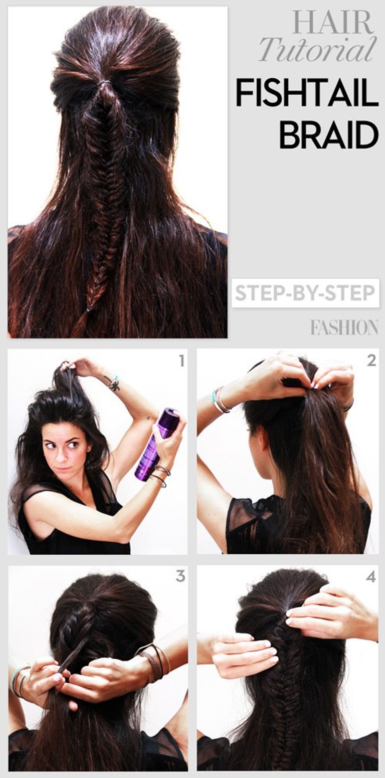 Holiday hair tutorial: The only fishtail braid step-by-step you'll need ...