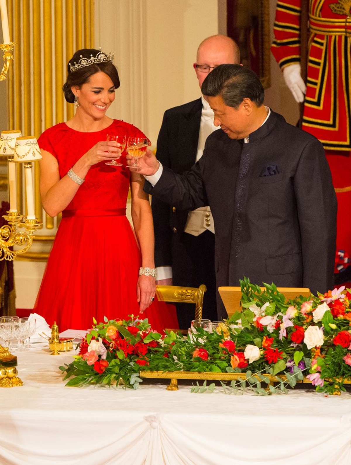 Kate Middleton dazzles in Jenny Packham (and plenty of jewels) at her ...