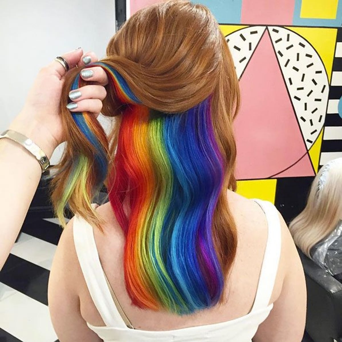 Hidden rainbow hair is the most magical trend of the summer - FASHION ...