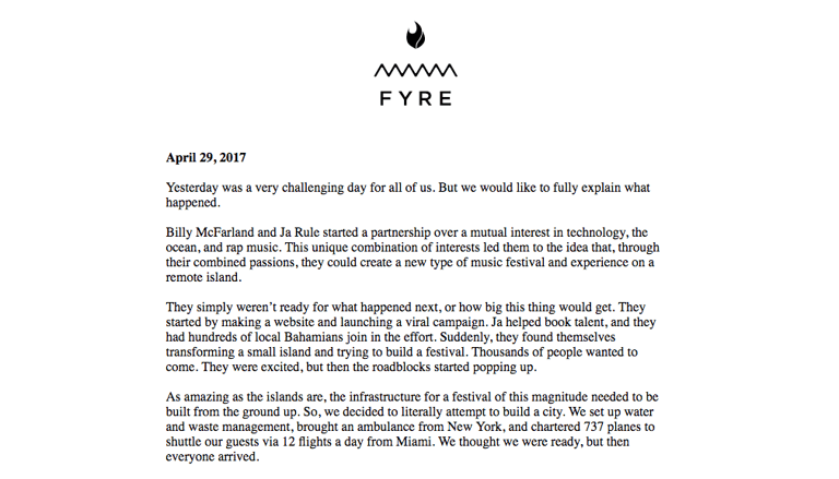 Everything You Need to Know About the Fyre Festival Disaster - FASHION ...