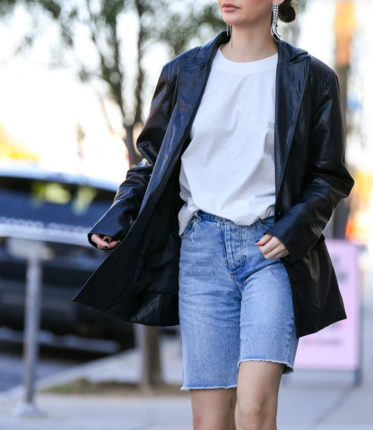 Influencers are Wearing Extra-Long Denim Shorts and We're Kind of Into ...