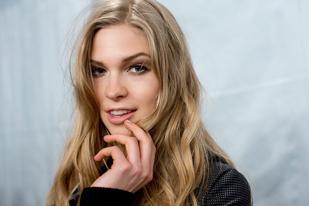 Pink Tartan backstage beauty: The "Veruschka bundled up in furs" look ...