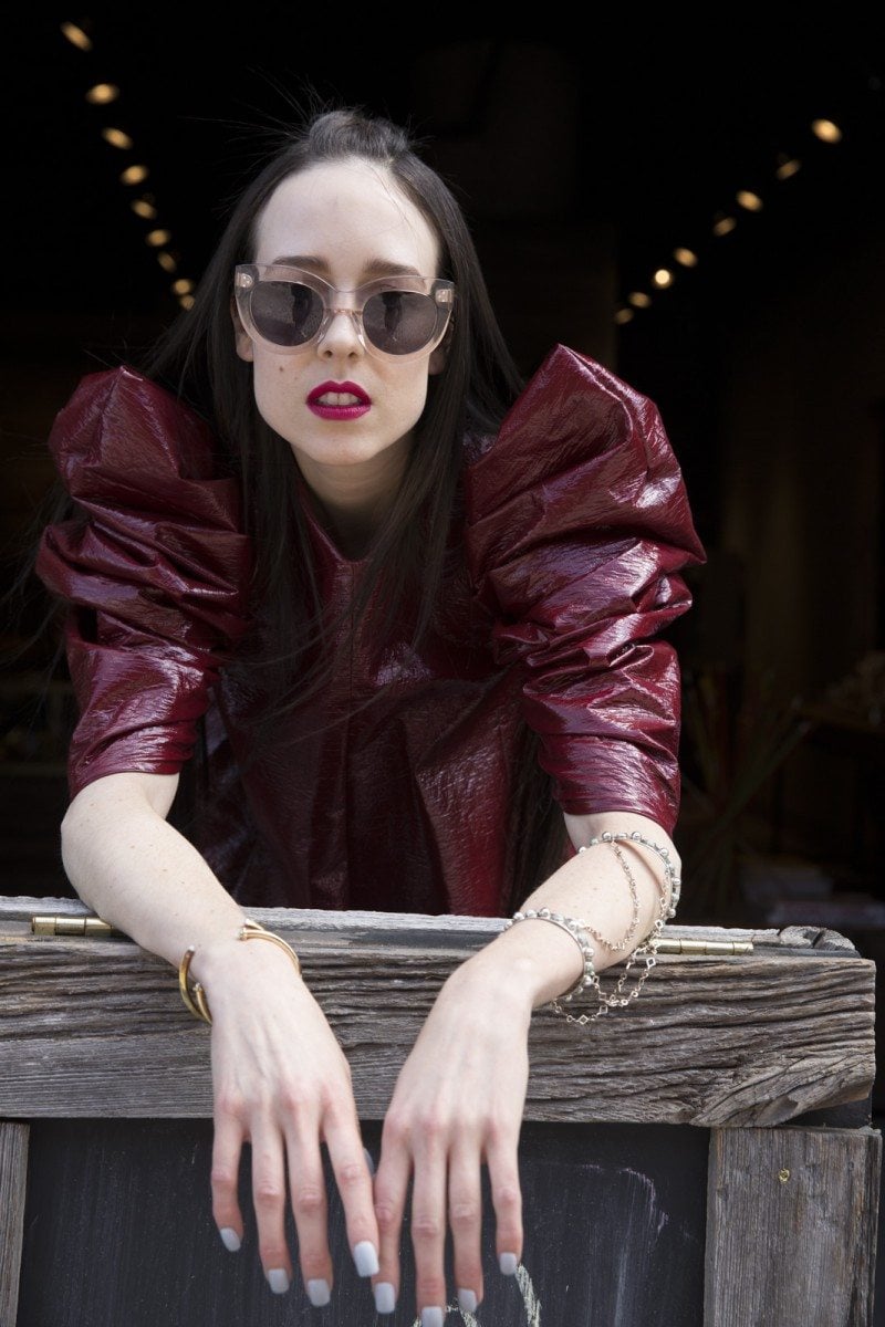 Synthpop star Allie X shows us how the layered jewellery trend is done ...
