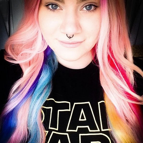 Hidden rainbow hair is the most magical trend of the summer - FASHION ...