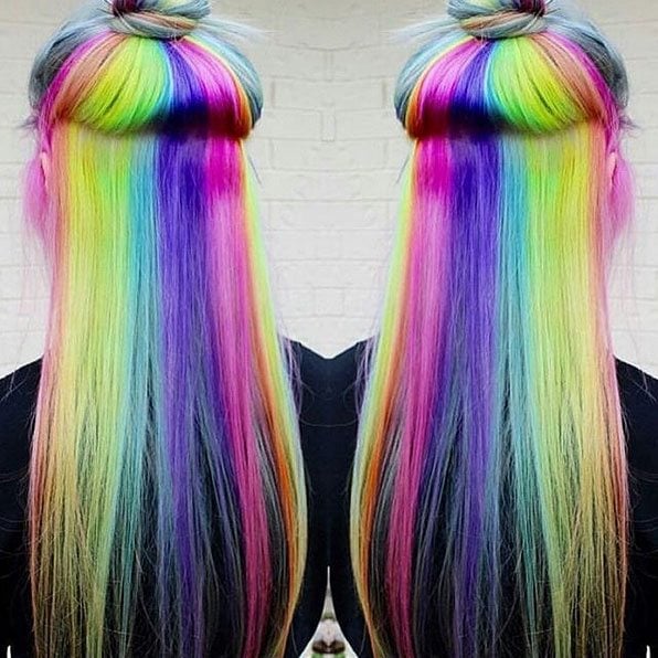 Hidden rainbow hair is the most magical trend of the summer - FASHION ...