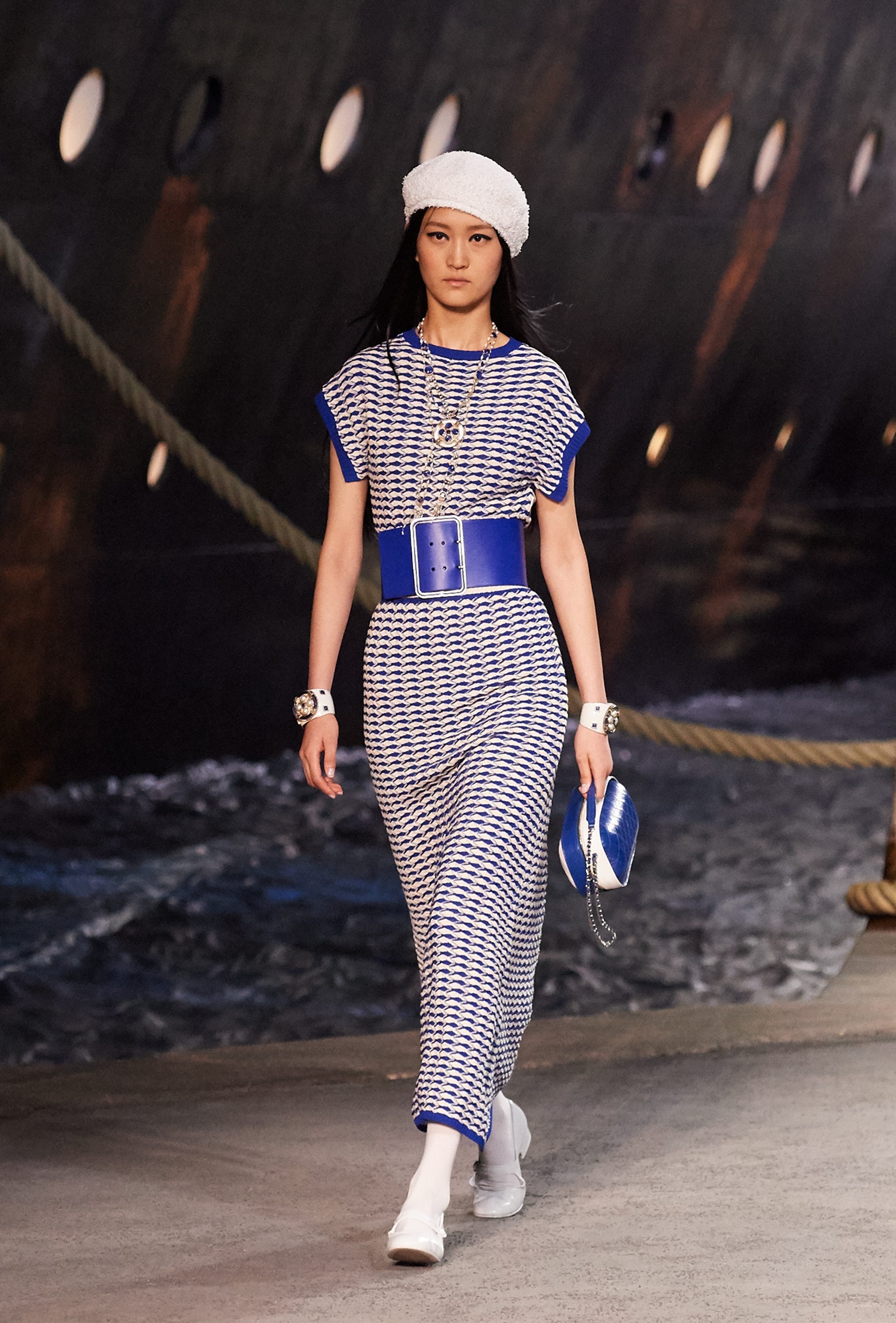 Chanel Cruise 2018/19 sets sail in luxury liner inside the Grand Palais ...